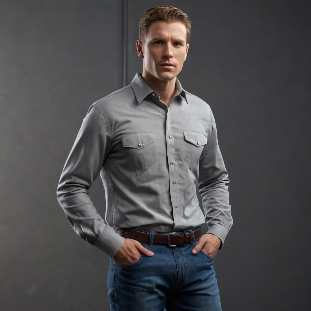 The Versatile Appeal of Men's Grey Long Sleeve Shirts